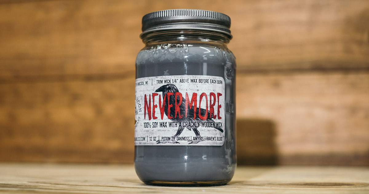 Nevermore - Wooden Wick Soy Candle - Juniper Moon